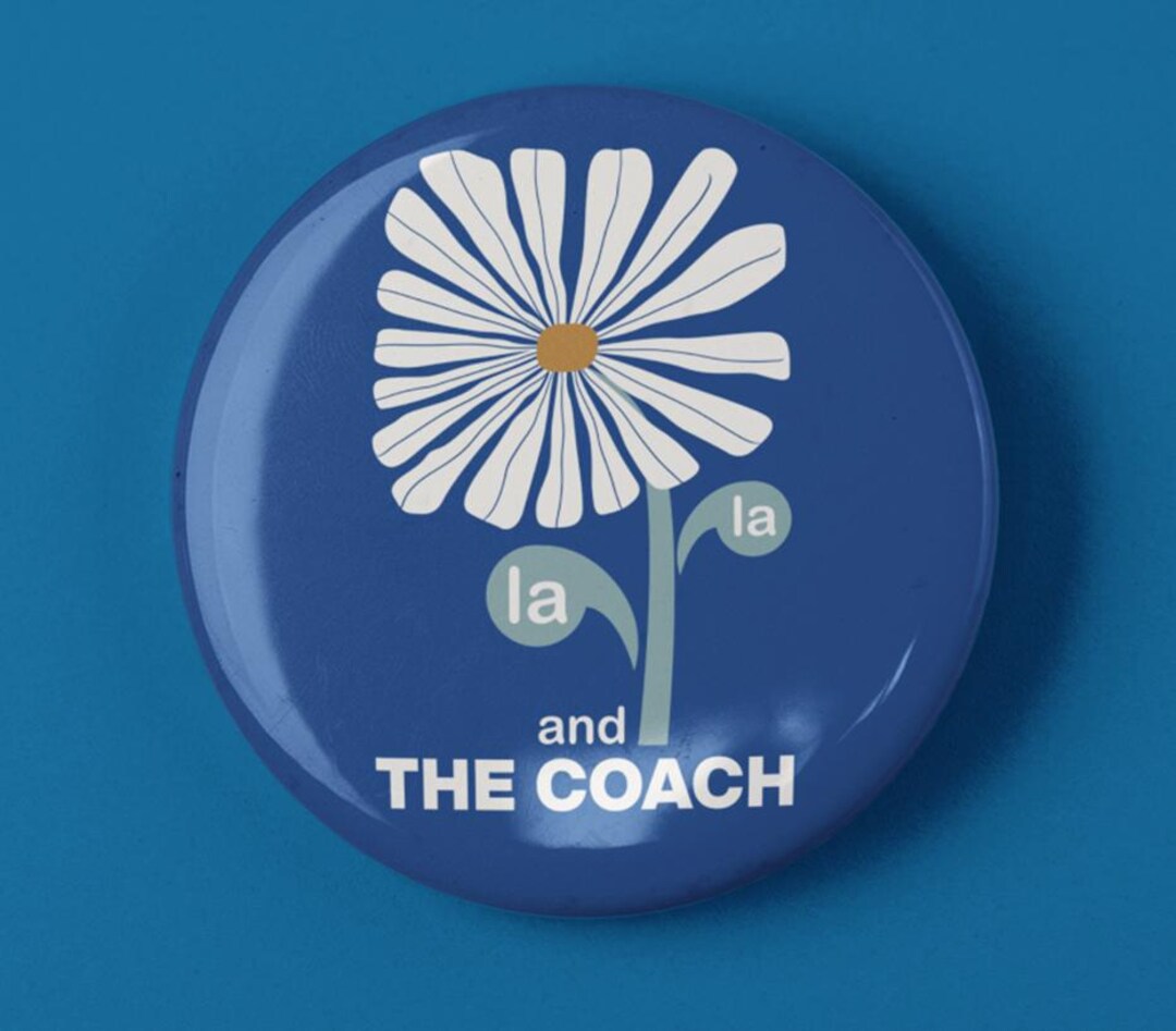 Floral La and the Coach Pin Buttons in 3 Sizes, Kamala 2024 Pin, Kamala ...