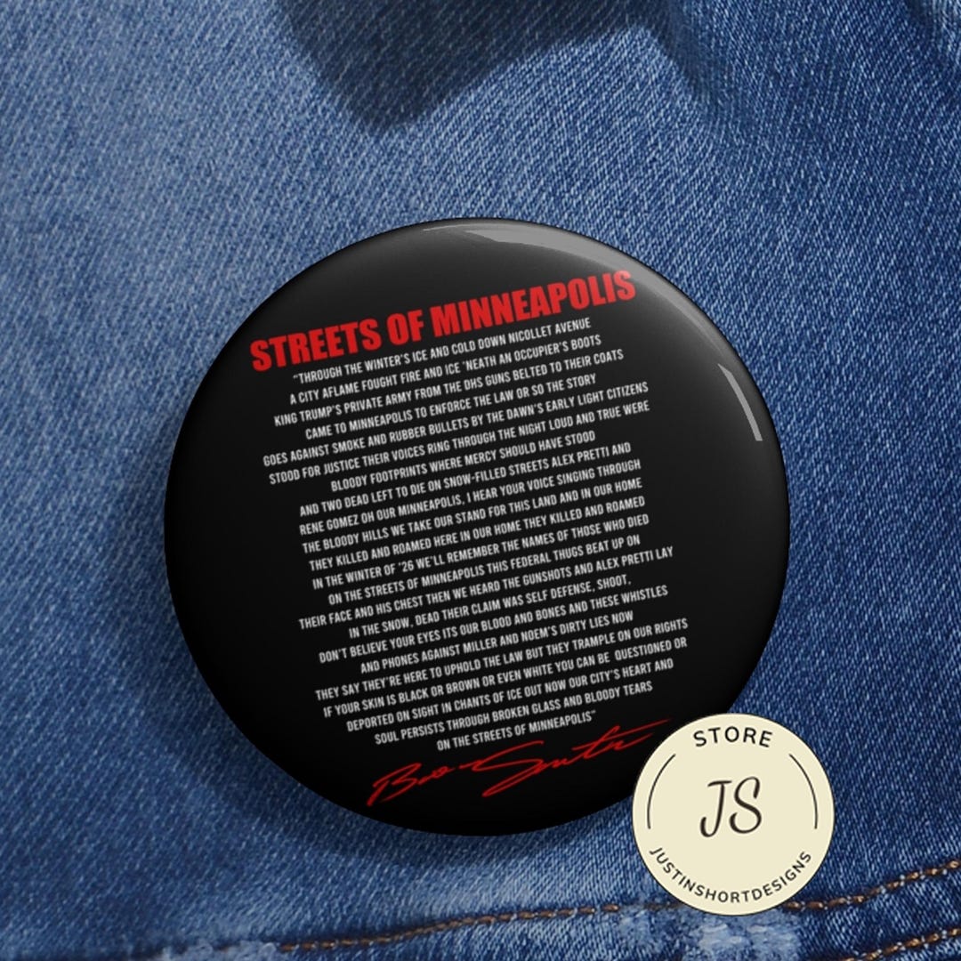 Streets of Minneapolis Ice Out Pin Buttons in 3 Sizes, Abolish ICE Pin ...
