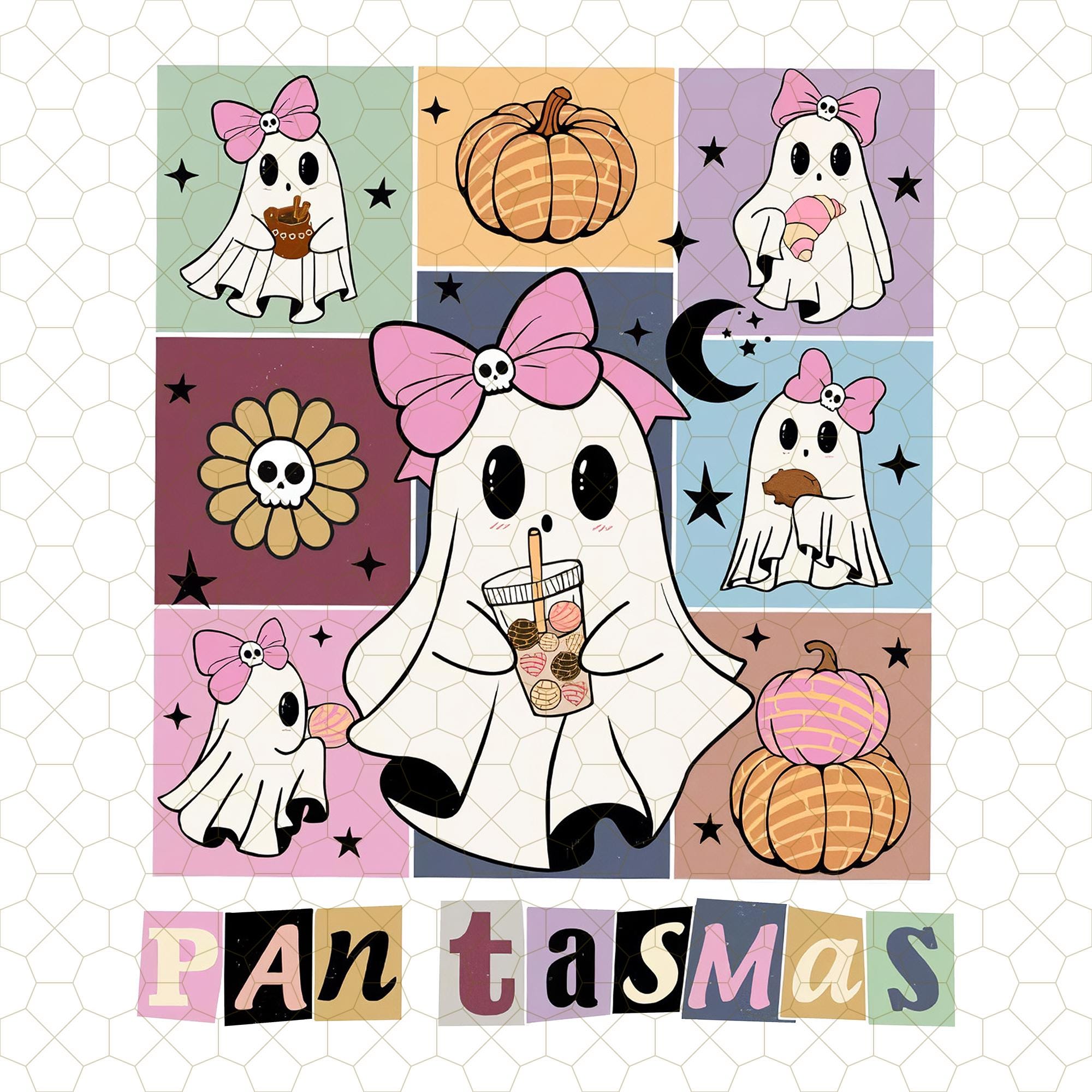 Pan Tasmas Cute Spooky Halloween Png, Pantasmas Ghost Png, Mexican ...