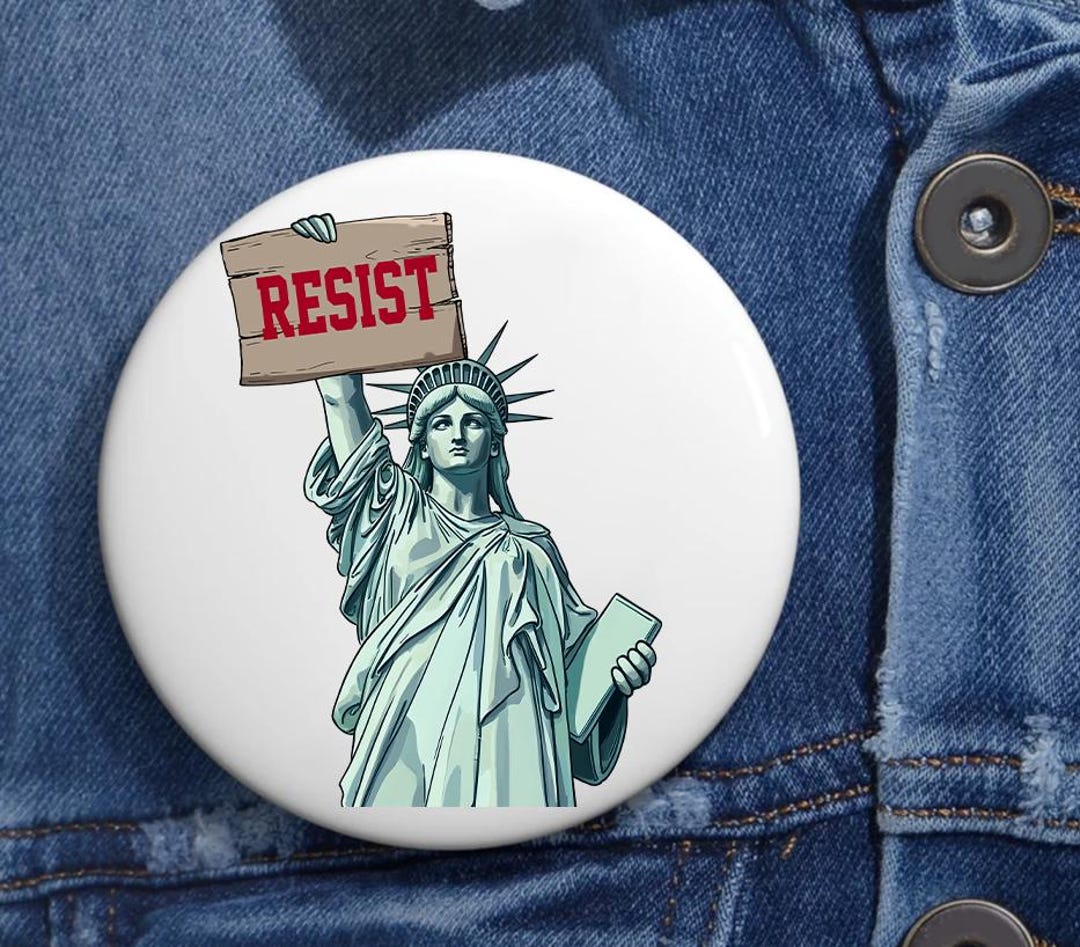 Resist Anti Trump Pin Buttons in 3 Sizes, Protest Button, Protest Pin ...