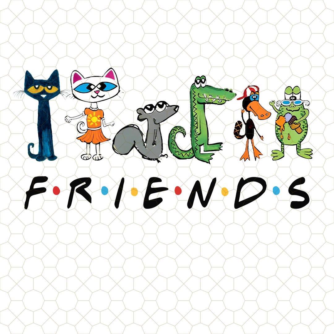 The Pete Cat Friends Png, Welcome Back to School Png, First Day of ...