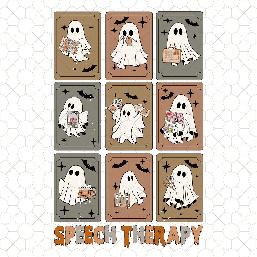 SLP Ghost Halloween Png, Speech Therapy Autumn Png, SLP Ghost Png ...