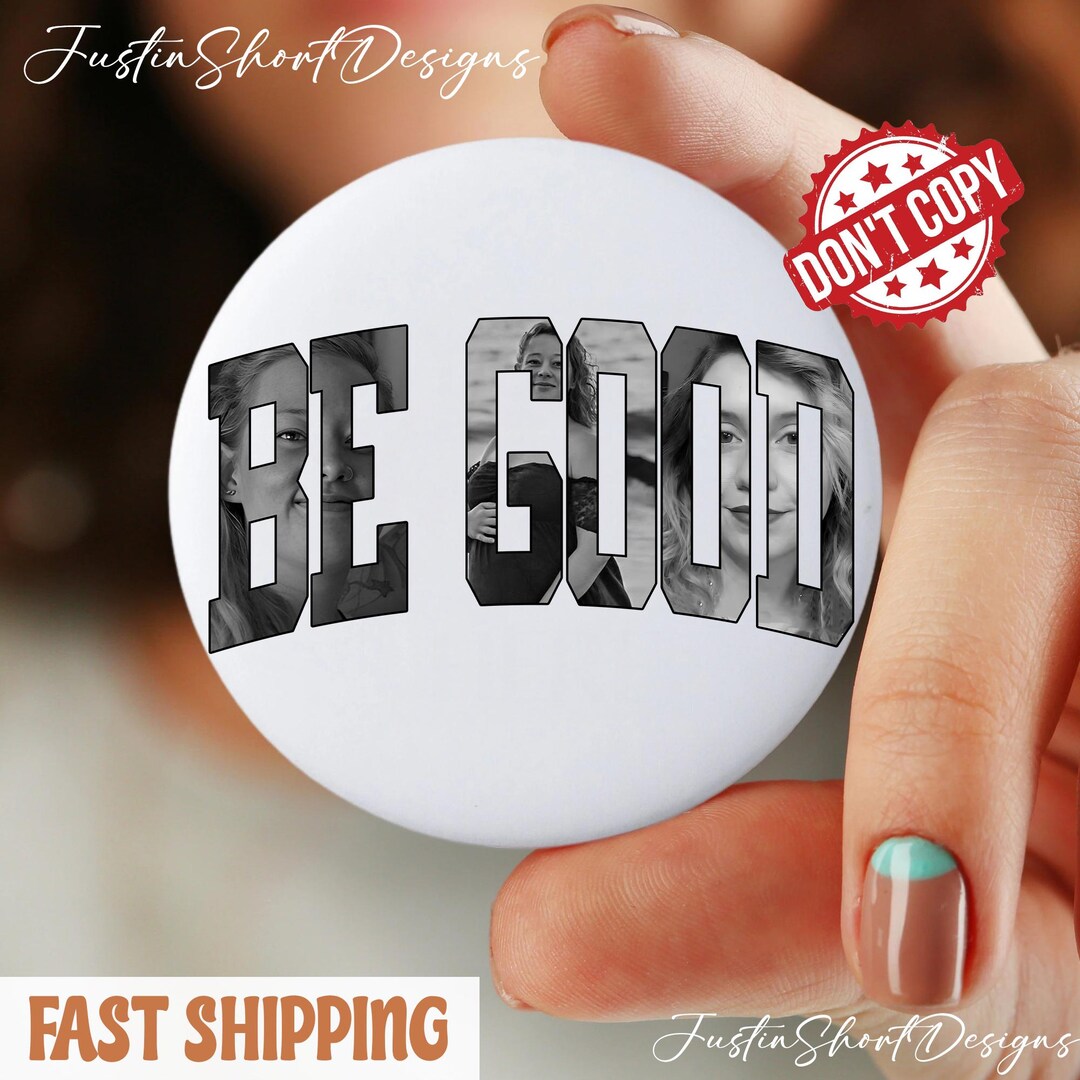 Be Good Pin Buttons in 3 Sizes, Anti ICE Pin, Be Good Button, Anti Ice ...