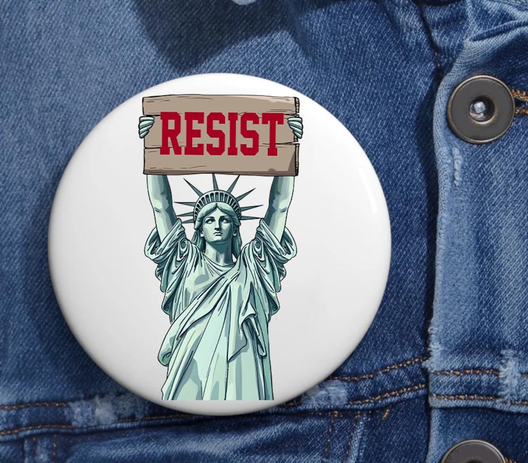 Resist Anti Trump Pin Buttons in 3 Sizes, Protest Button, Protest Pin ...
