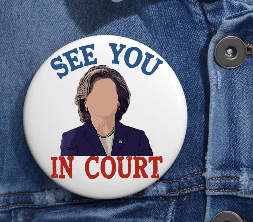See You in Court Janet Mills Anti Trump Pin Button in 3 Sizes, Fck ...