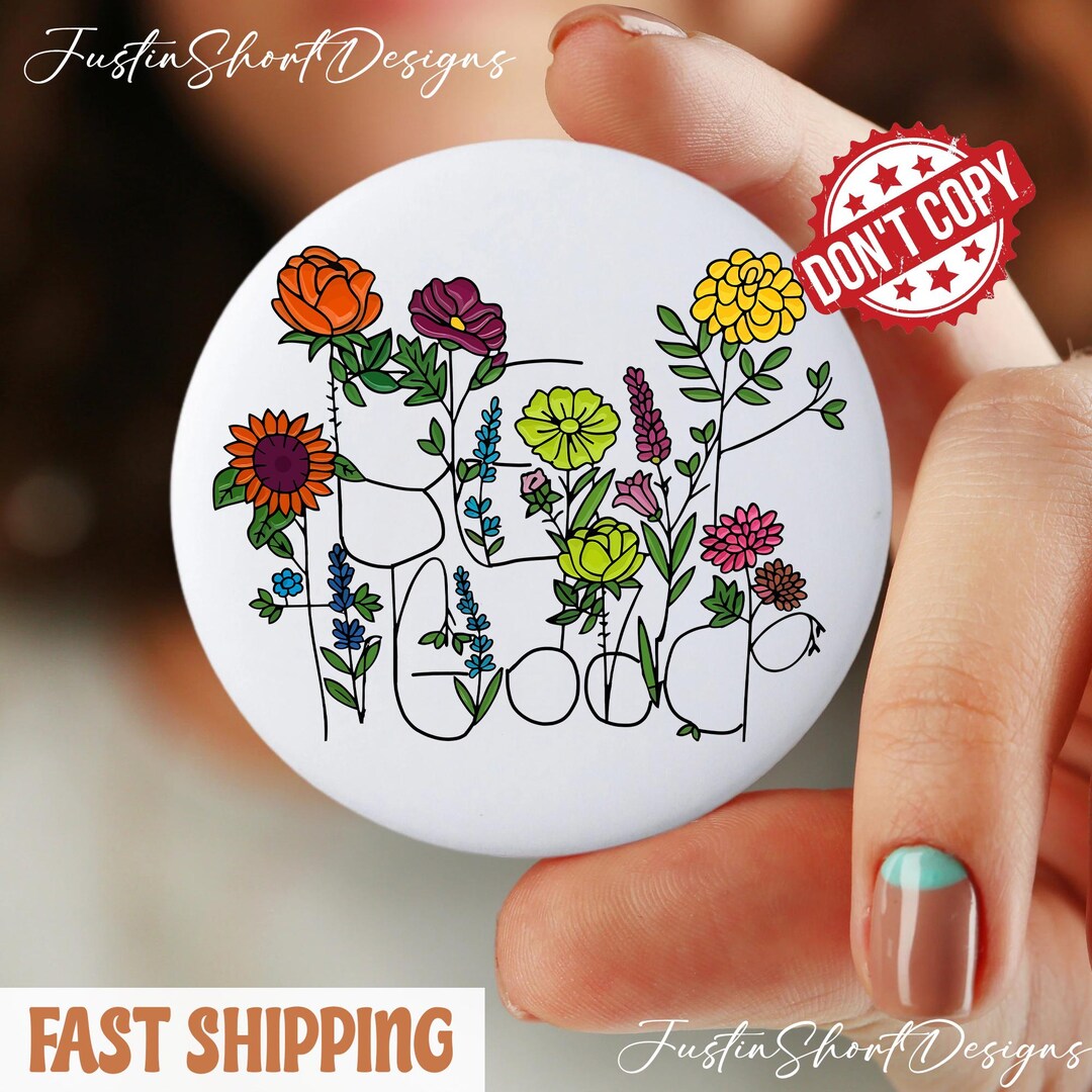 Be Good Flower Justice for Renee Good Pin Buttons in 3 Sizes, Abolish ...