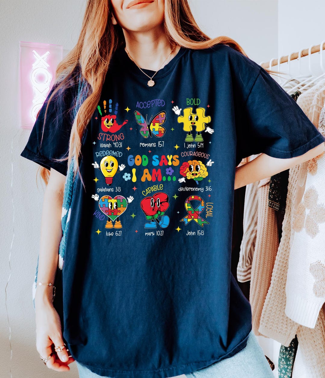 Comfort Colors® God Says I Am Autism Awareness Shirt, Autism Shirt ...