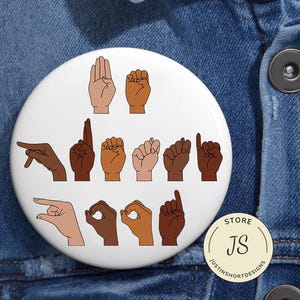 Hand Sign Be Pretti Good Alex Pretti Pin Buttons in 3 Sizes, Activism ...