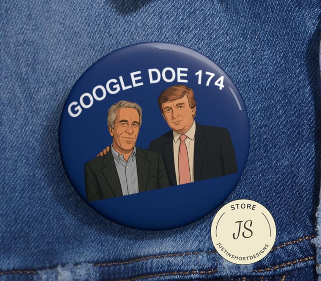 Donald Trump With Jeffrey Epstein Pin Buttons in 3 Sizes, Jeffrey ...
