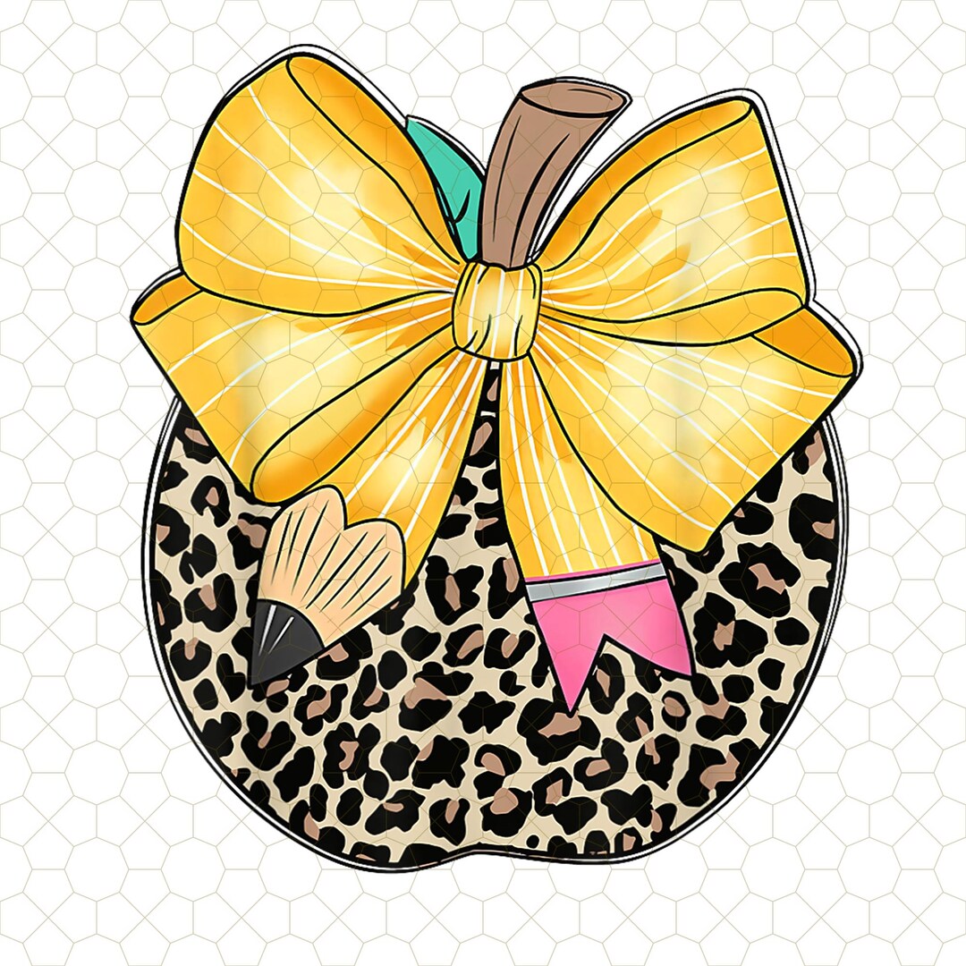 Coquette Bow Pencil Back to School First Day Teacher Student Png ...