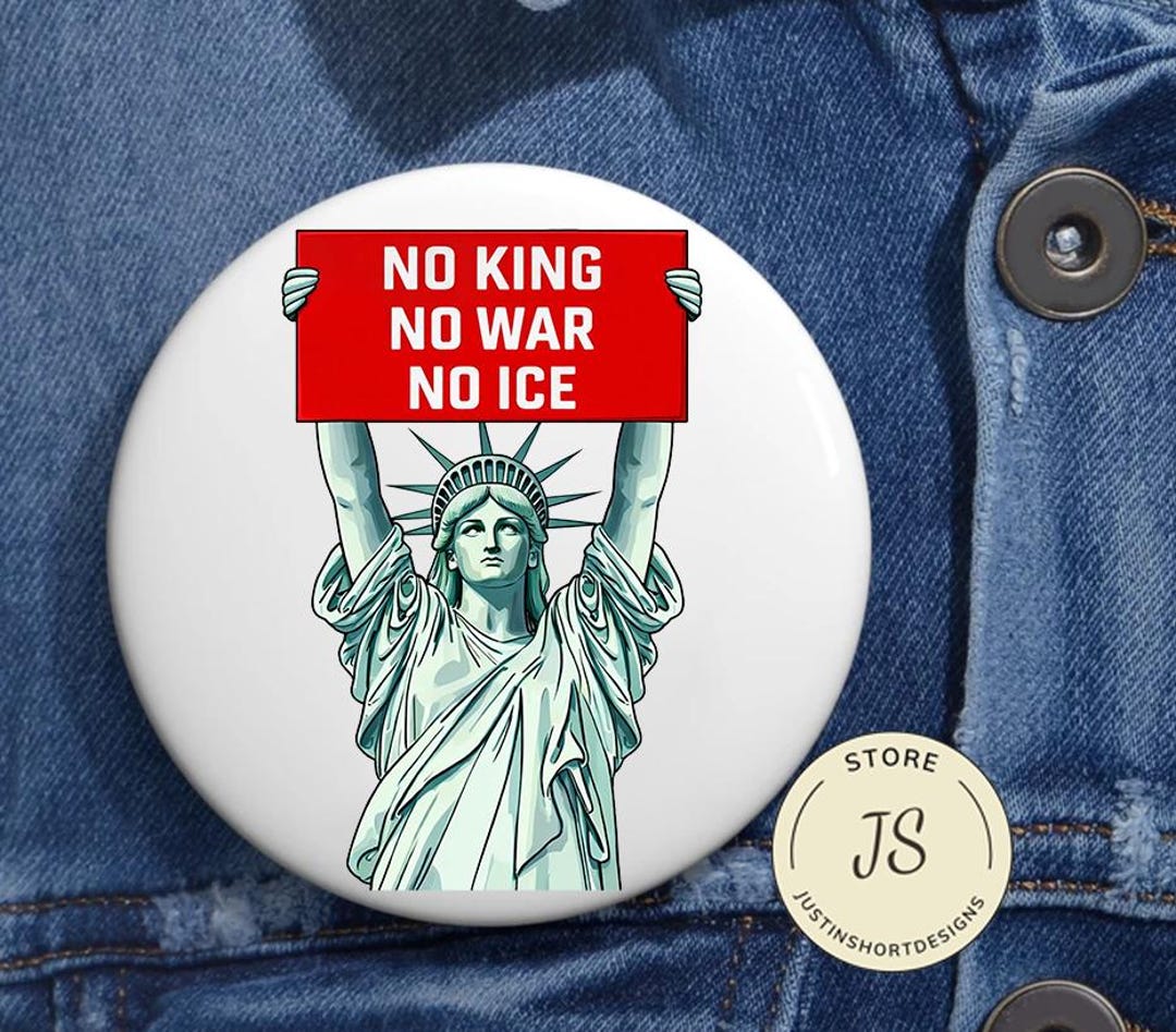 No Ice No King No War Pin Buttons in 3 Sizes, Renee Nicole Good Protest ...