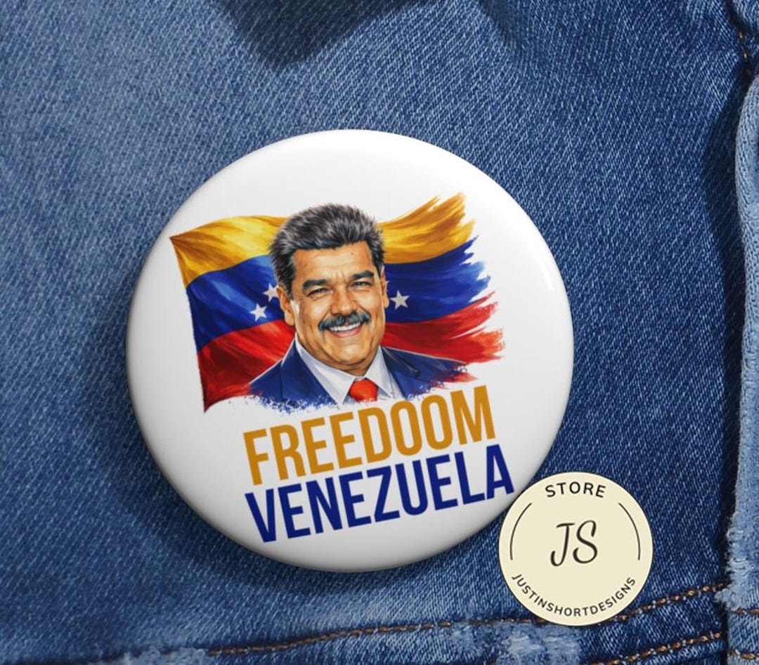 Freedom Venezuela Maduro Pin Buttons in 3 Sizes, Venezuela Freedom Pin ...