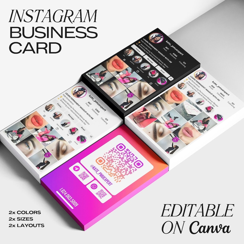 Influencer Business Cards - Etsy