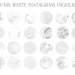 60 Clean White Instagram Highlight Covers, Grey Insta Highlights Cover ...