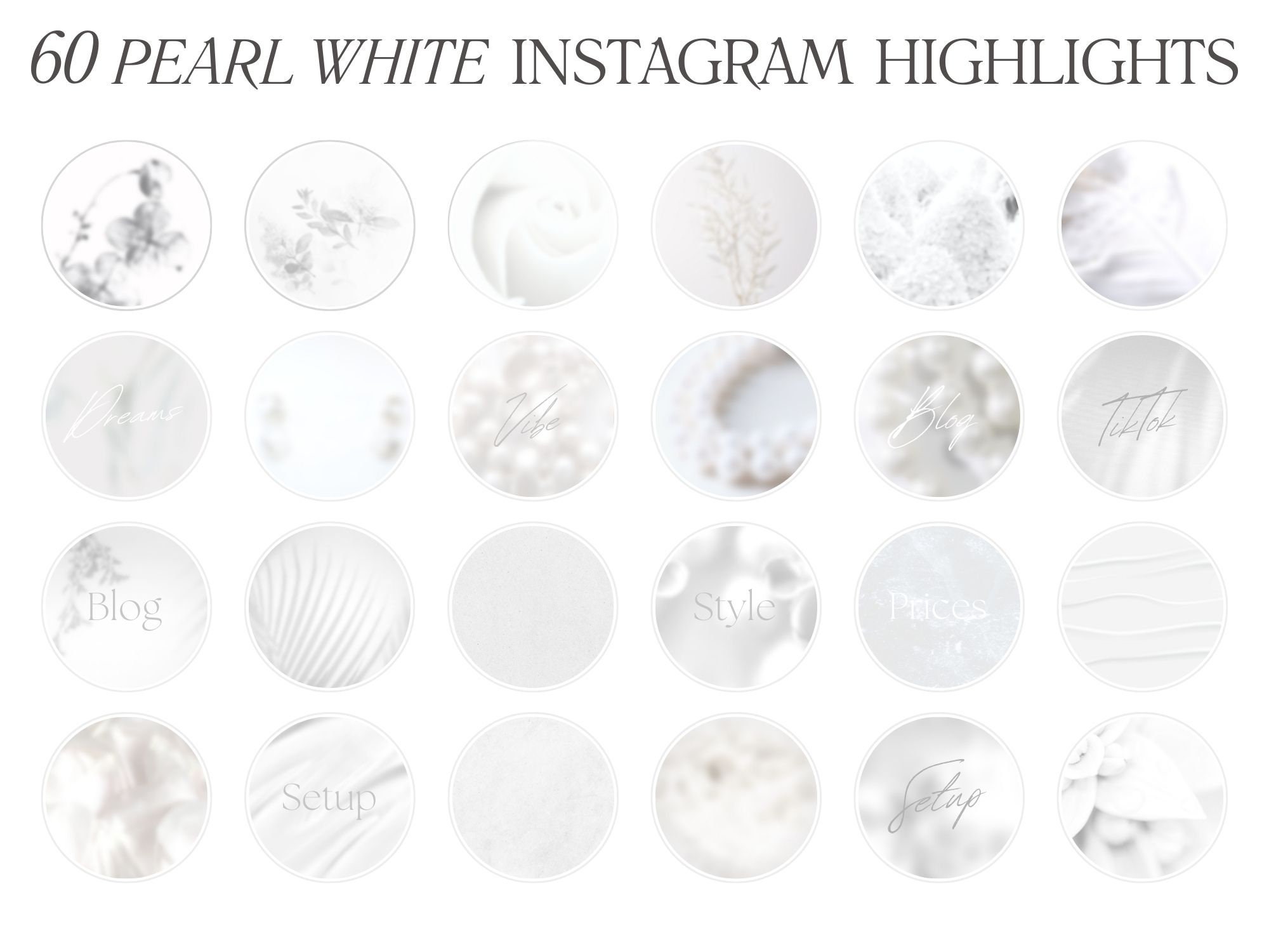 60 Clean White Instagram Highlight Covers, Grey Insta Highlights Cover ...