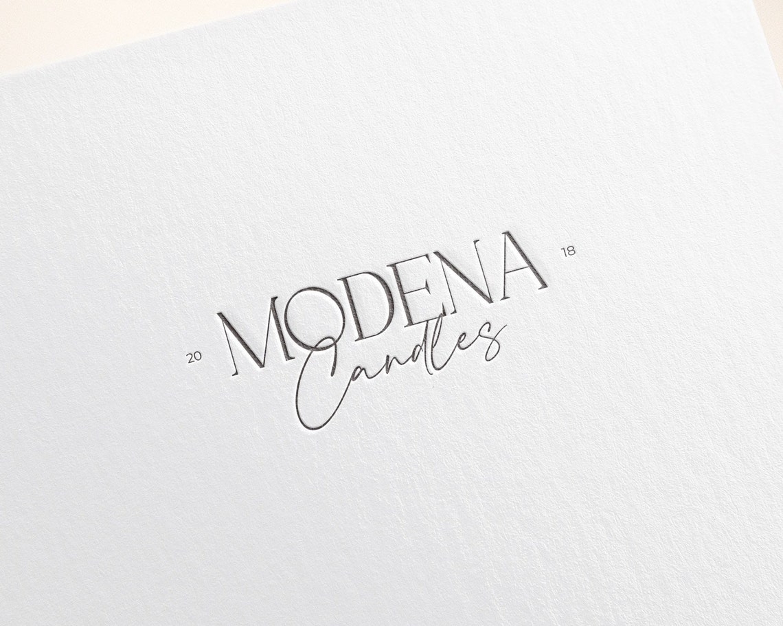 Premade Modern Minimalist Signature Logo, Aesthetic Photography Logo ...