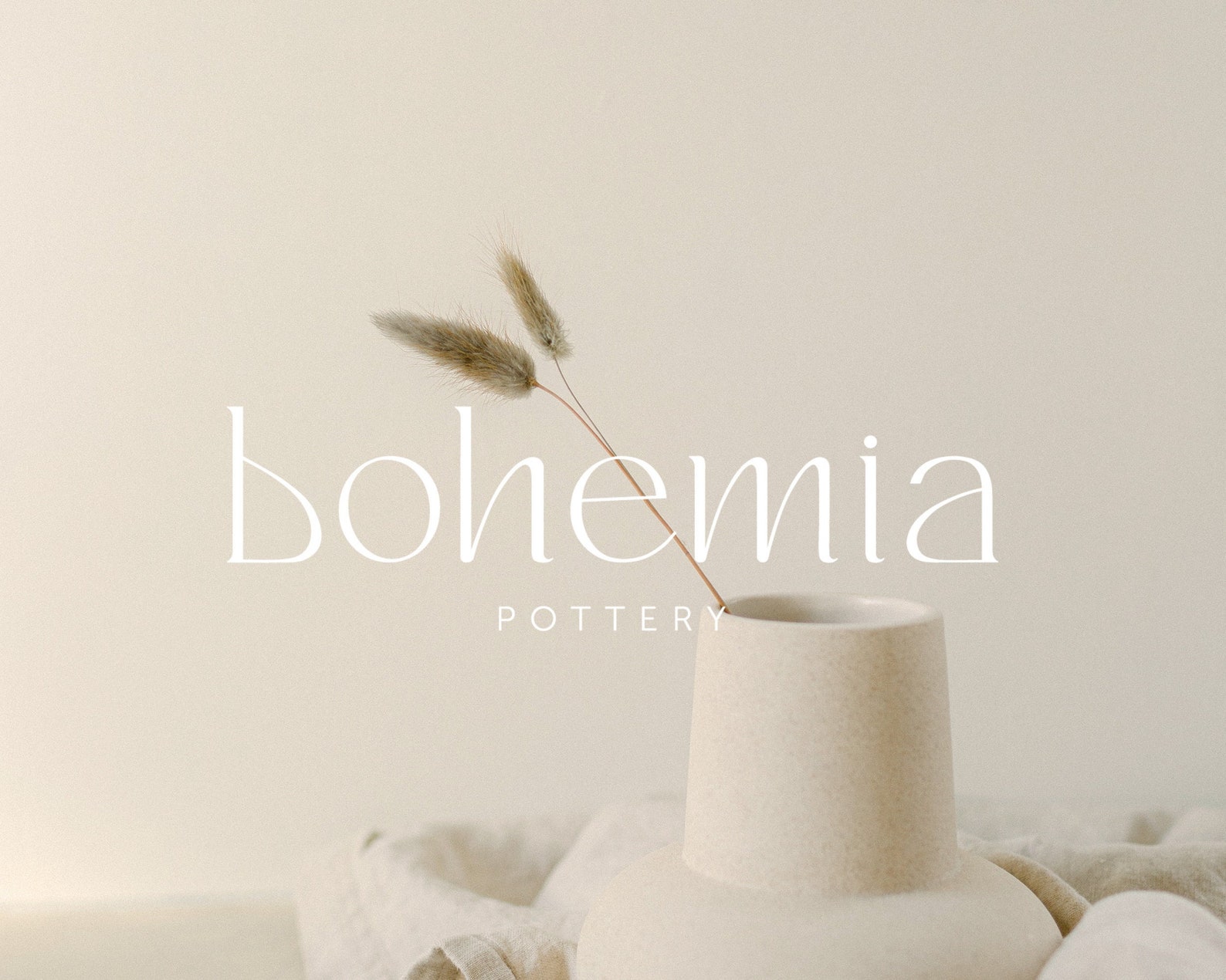 Minimal Modern Typography Logo, Elegant Neutral Color Logo Branding ...