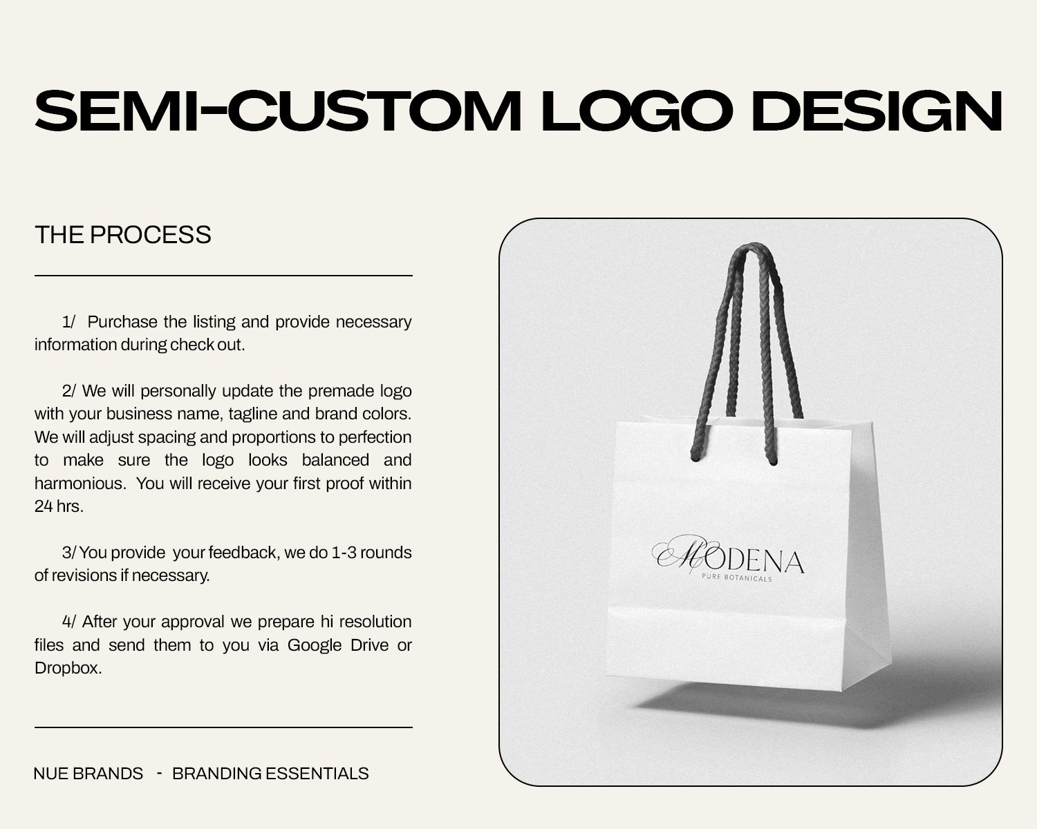 Modern Text Logo Design, Premium Elegant Branding Kit Feminine ...