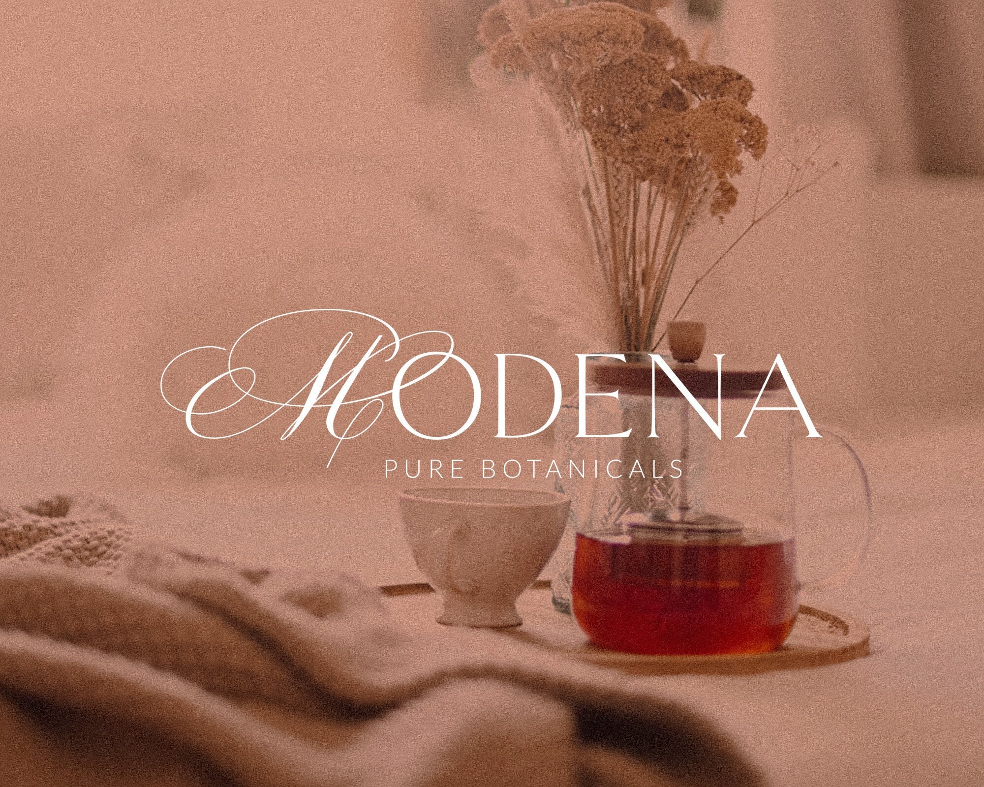 Modern Text Logo Design, Premium Elegant Branding Kit Feminine ...