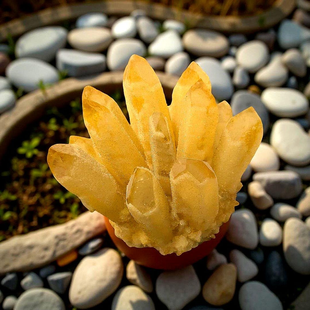 Raw Citrine Quartz Cluster: Natural Golden Crystal for Reiki ...