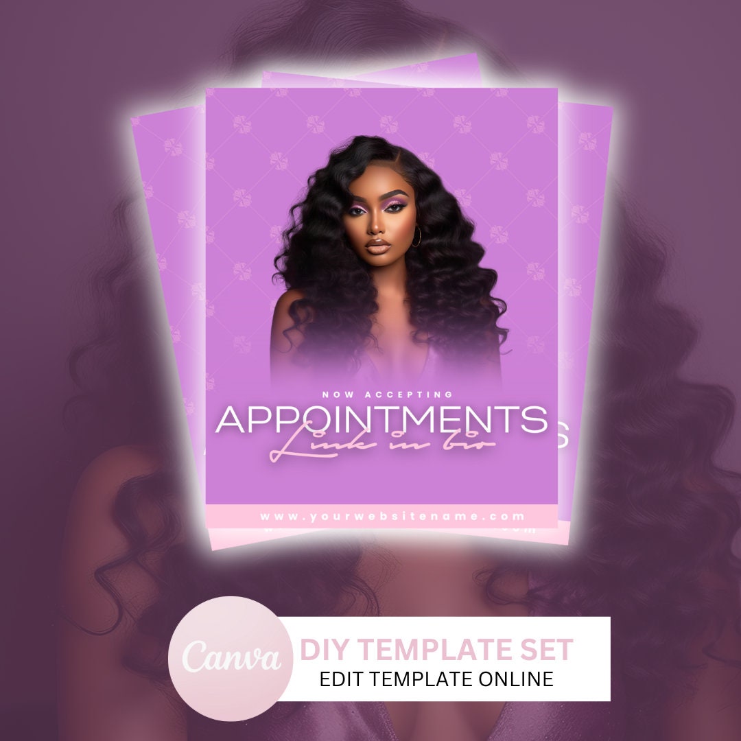Editable Book Now Flyer | DIY Appointments Available Template | Premade ...