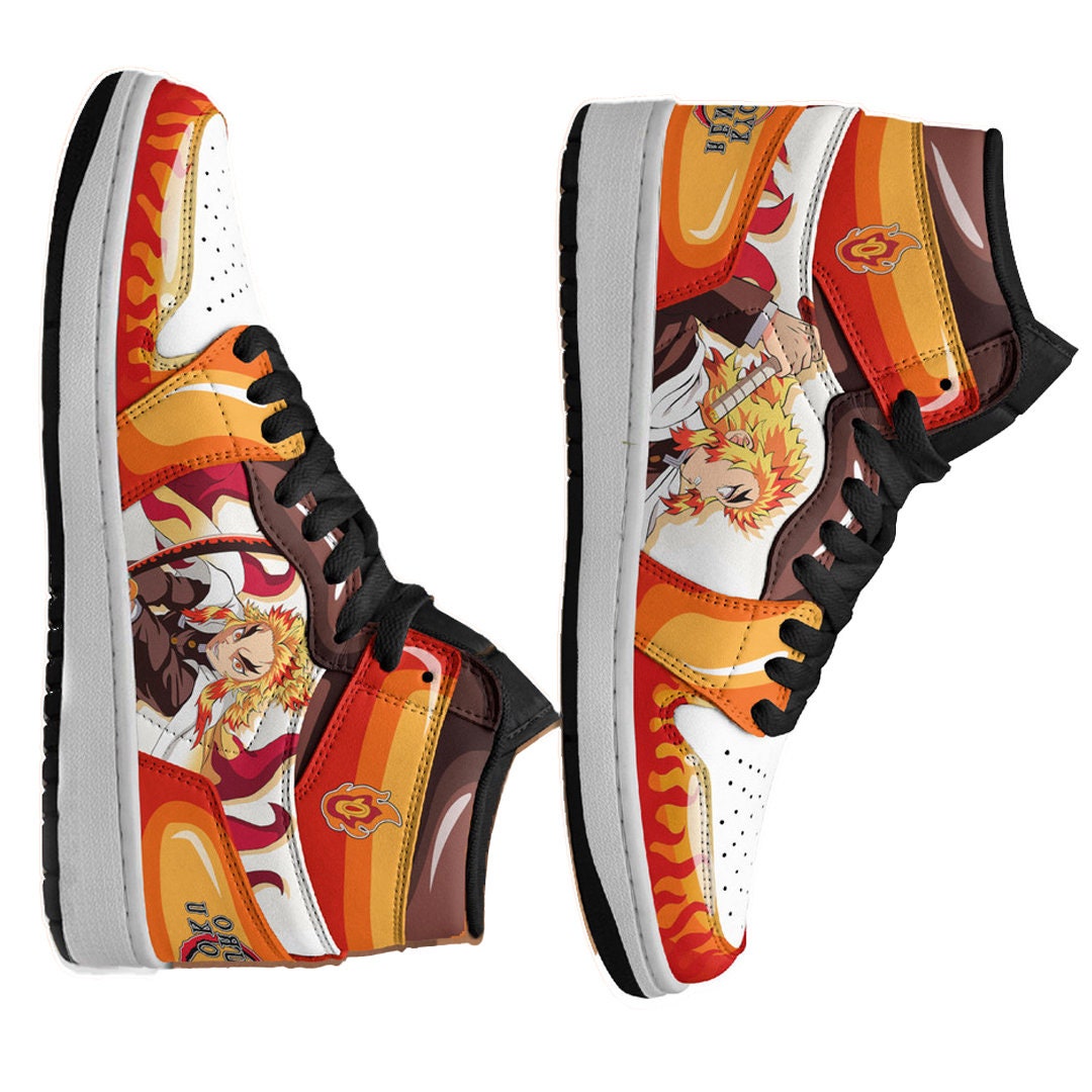 Rengoku Sneakers Limited Edition Anime Shoes New Version - Etsy