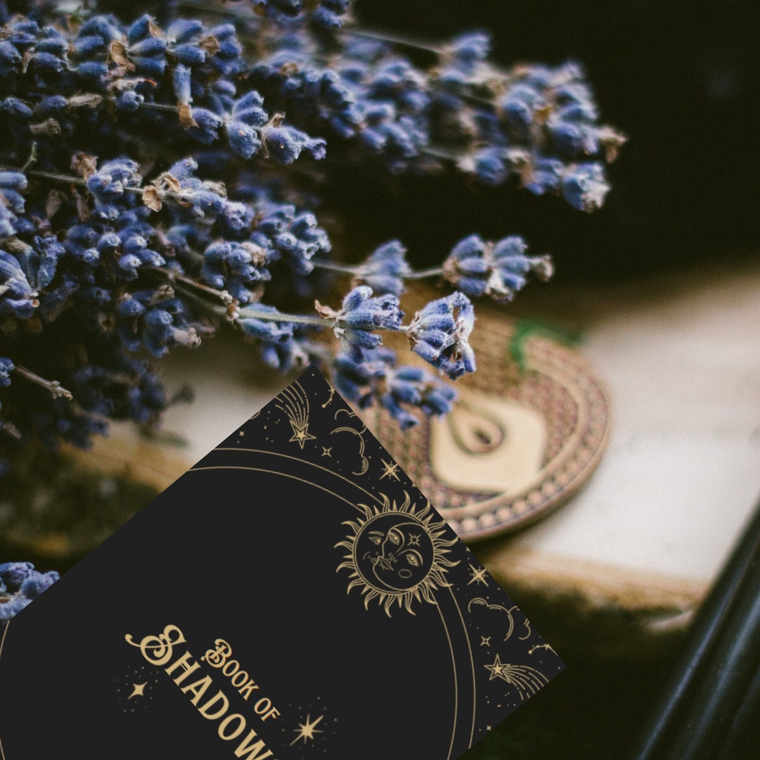 Book of Shadows Cover and Title Pages, Printable Grimoire, Digital ...