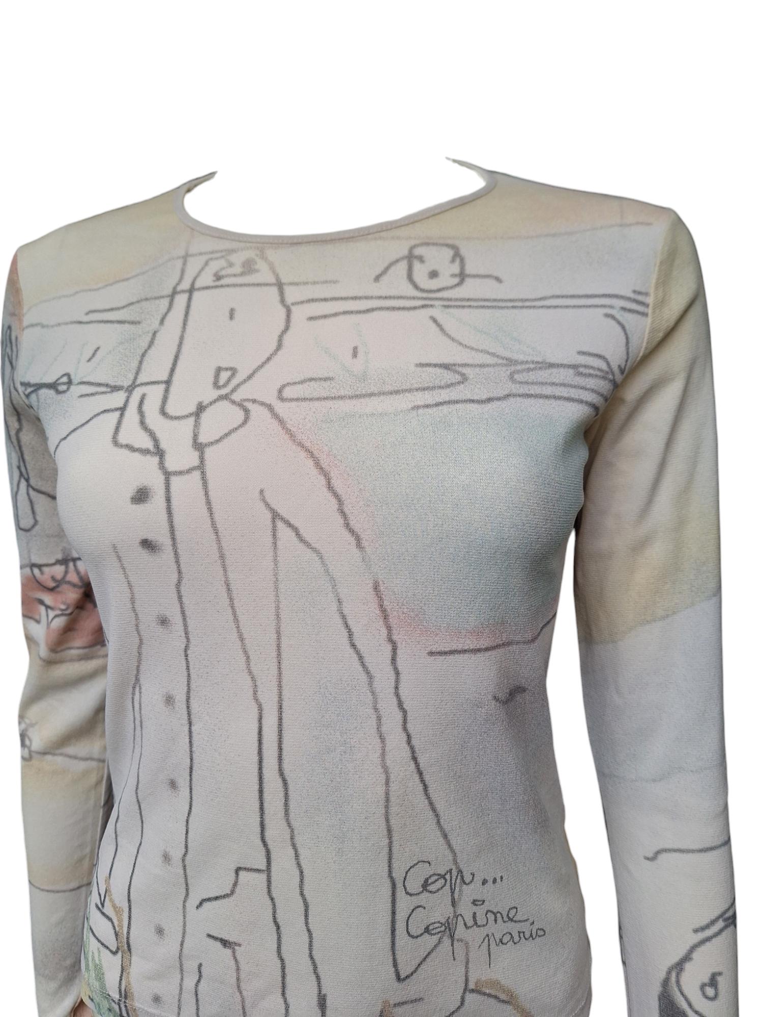 Cop Copine Y2k Minimalist Mesh Top in Size M - Etsy