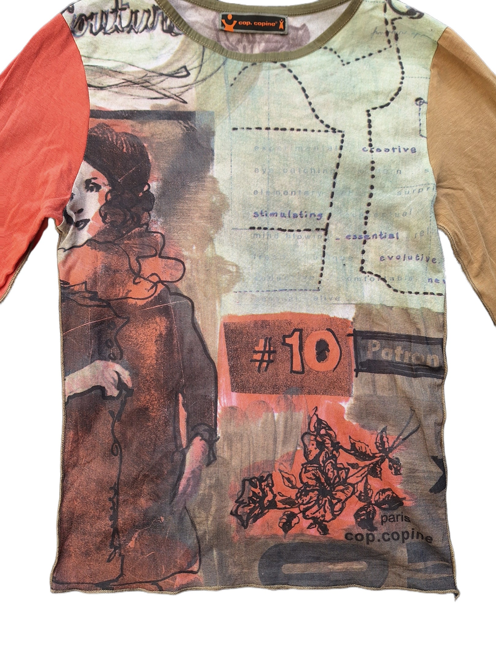 Cop Copine 'couture' Y2k Mesh Top in Size 1/S - Etsy