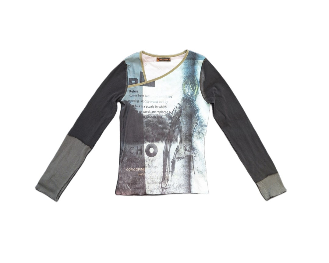 Cop Copine 'shamrock' Futuristic Y2k Mesh Top in Size 2/M - Etsy