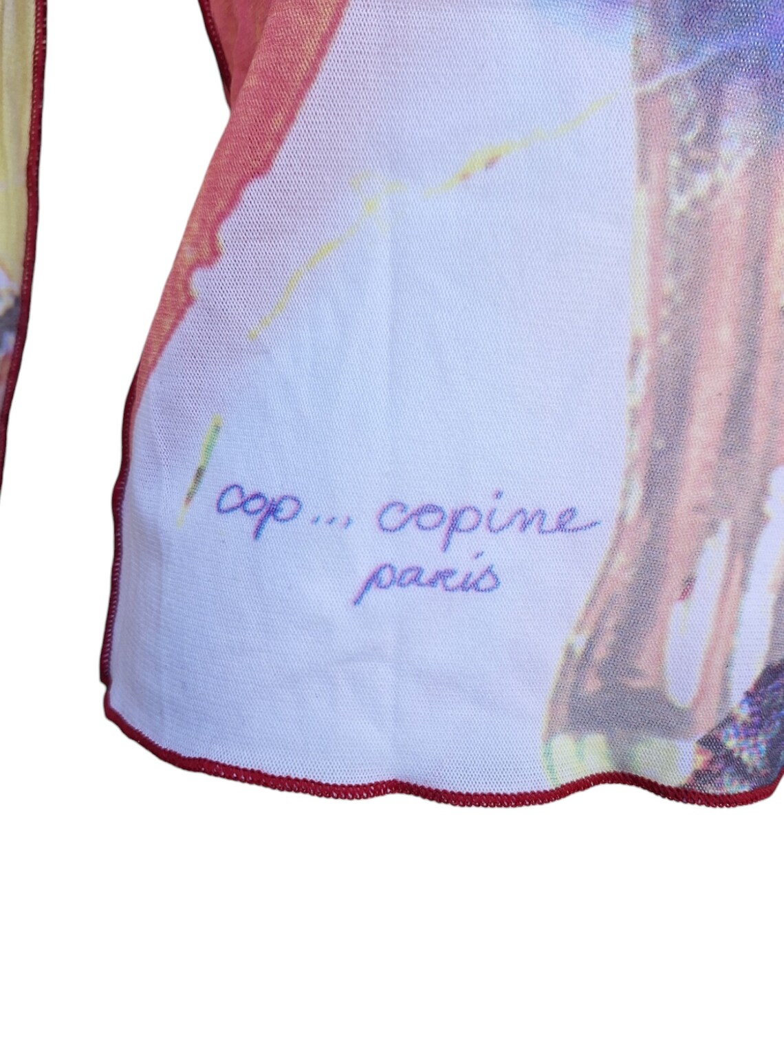 Cop Copine 'pin Up' Y2k Mesh Top in Size 2/M - Etsy