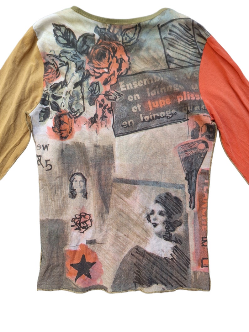 Cop Copine 'couture' Y2k Mesh Top in Size 1/S - Etsy