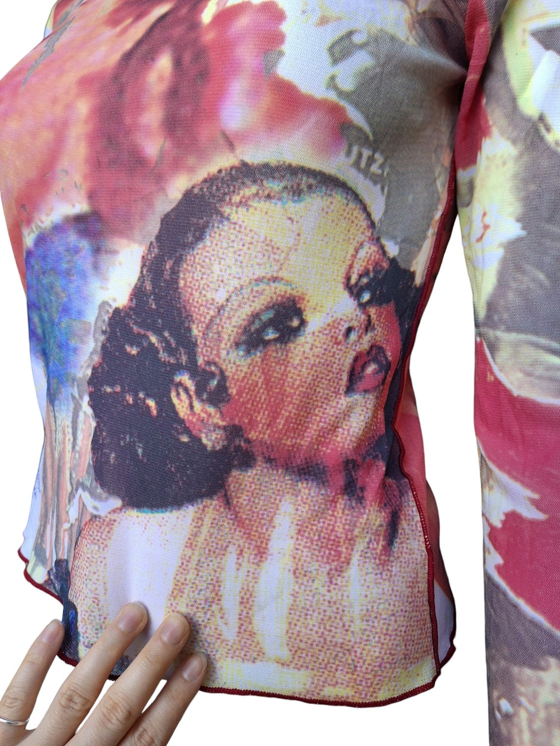 Cop Copine 'pin Up' Y2k Mesh Top in Size 2/M - Etsy