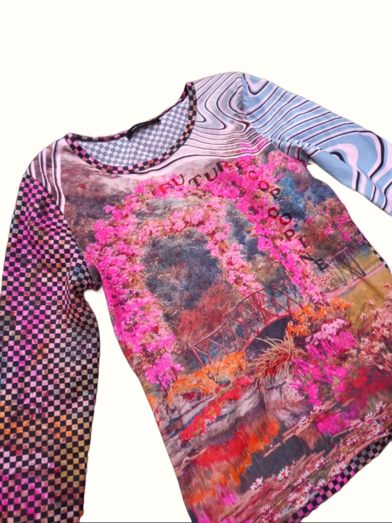 Cop Copine 'garden' Y2k Mesh Top in Size S - Etsy