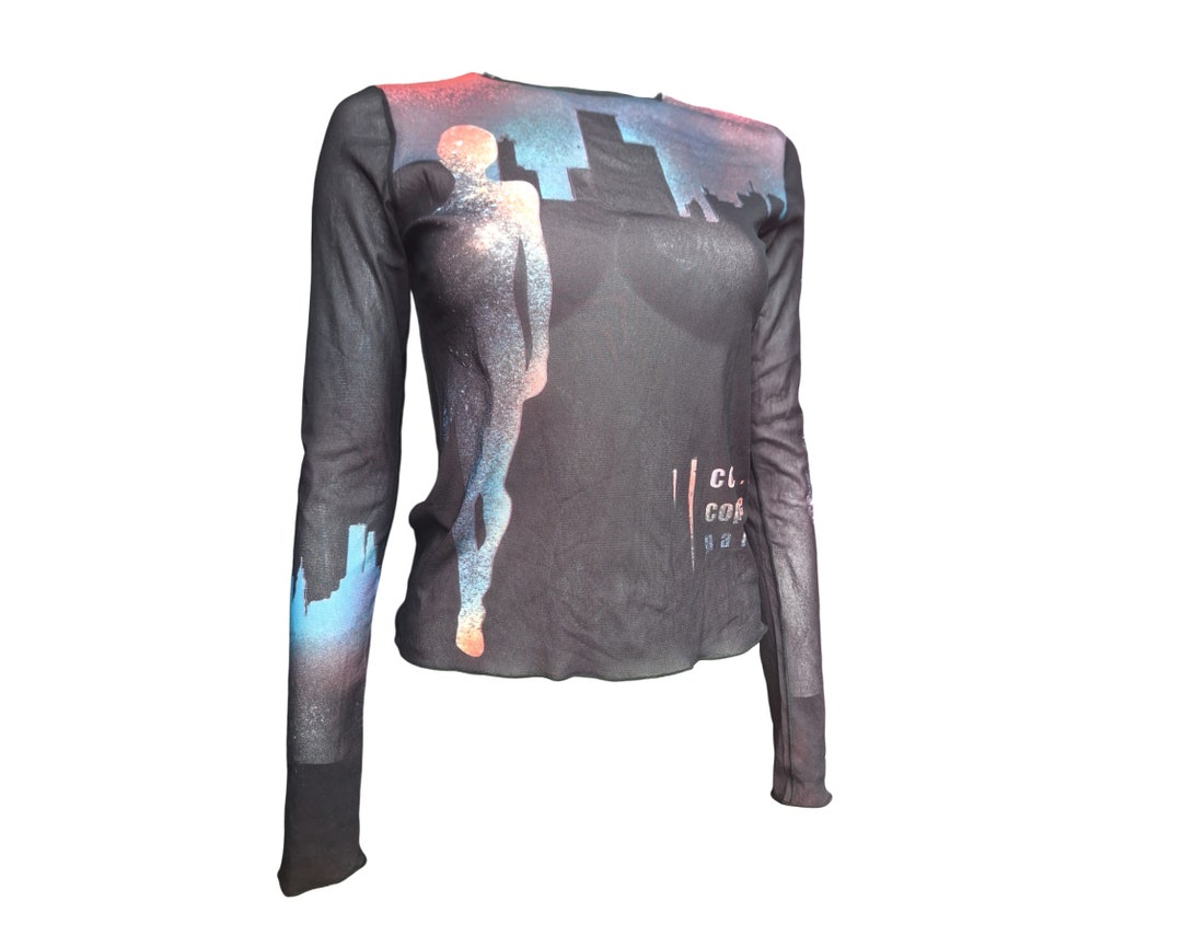 Cop Copine 'citygirl' Y2k Mesh Top in Size 3/M-L - Etsy