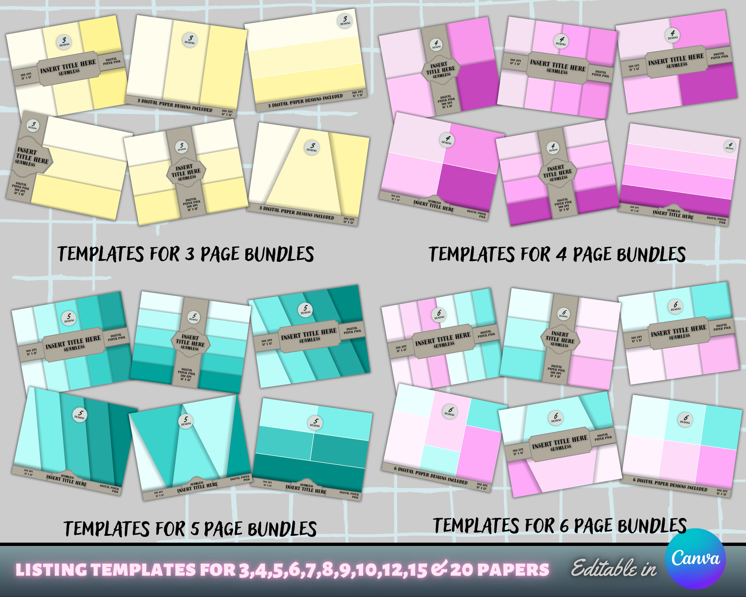 MEGA Best Digital Paper Mockup Templates for Papers in a Variety of ...