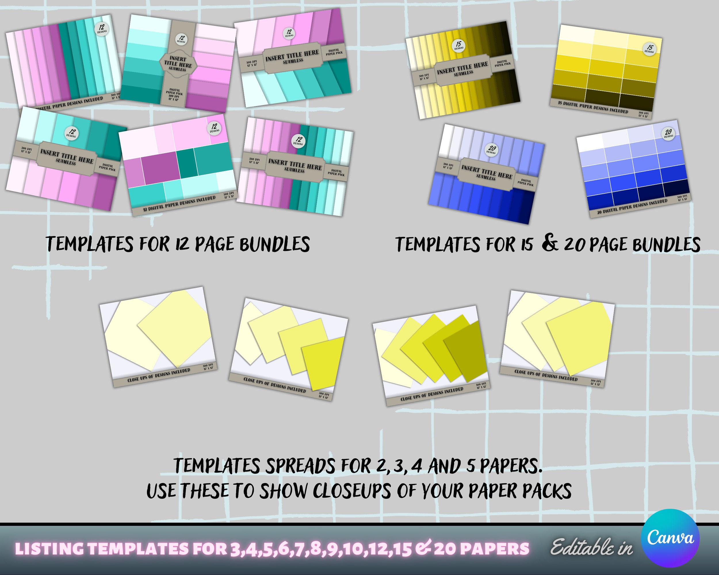 MEGA Best Digital Paper Mockup Templates for Papers in a Variety of ...