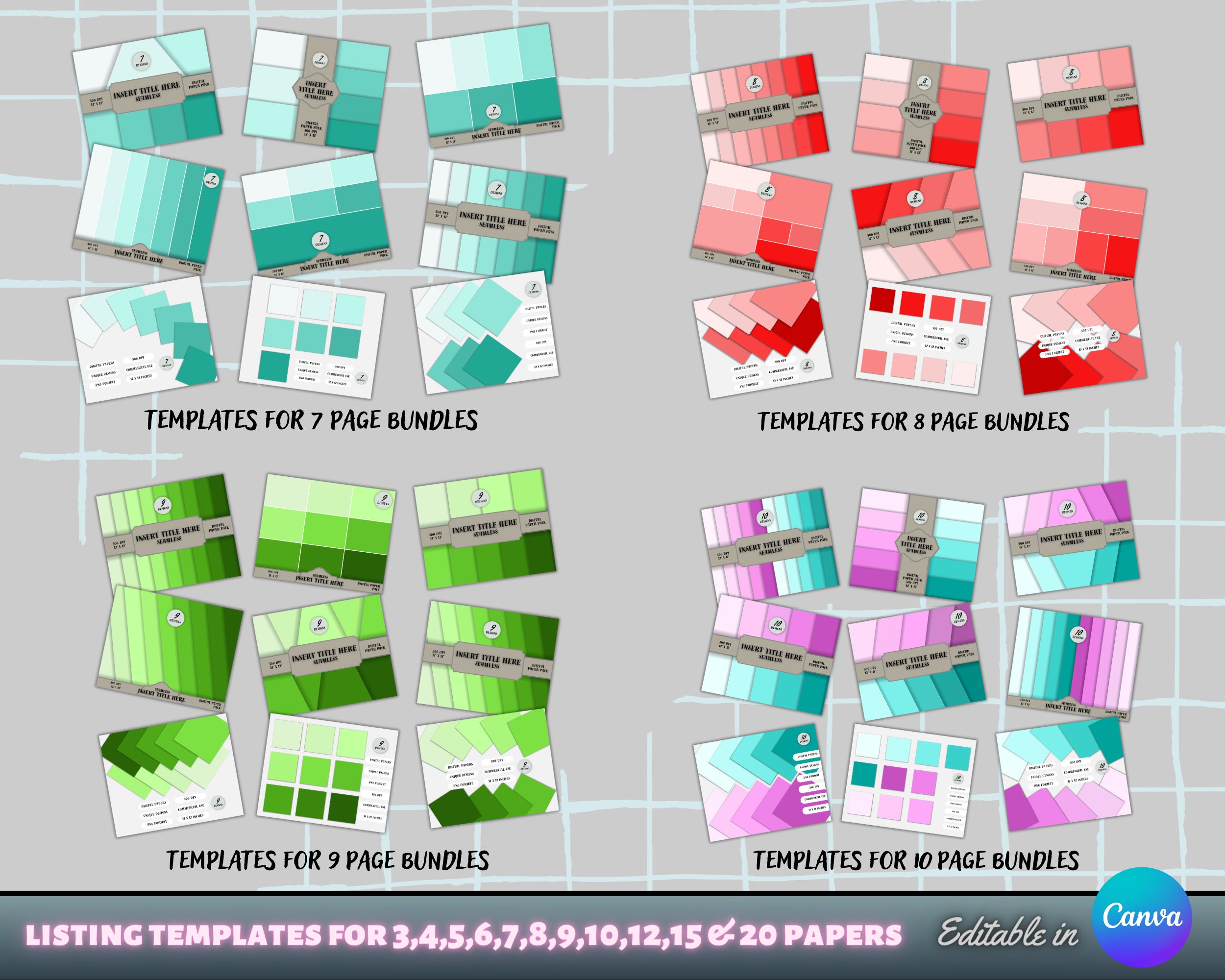 ULTIMATE Best Digital Paper Mockup Templates for Papers in a Variety of ...