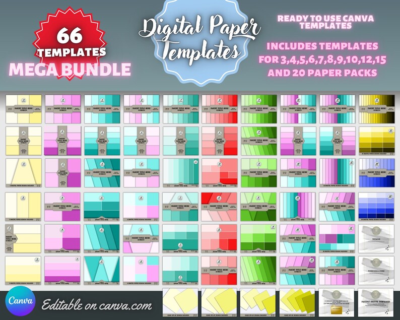MEGA Best Digital Paper Mockup Templates for Papers in a Variety of ...