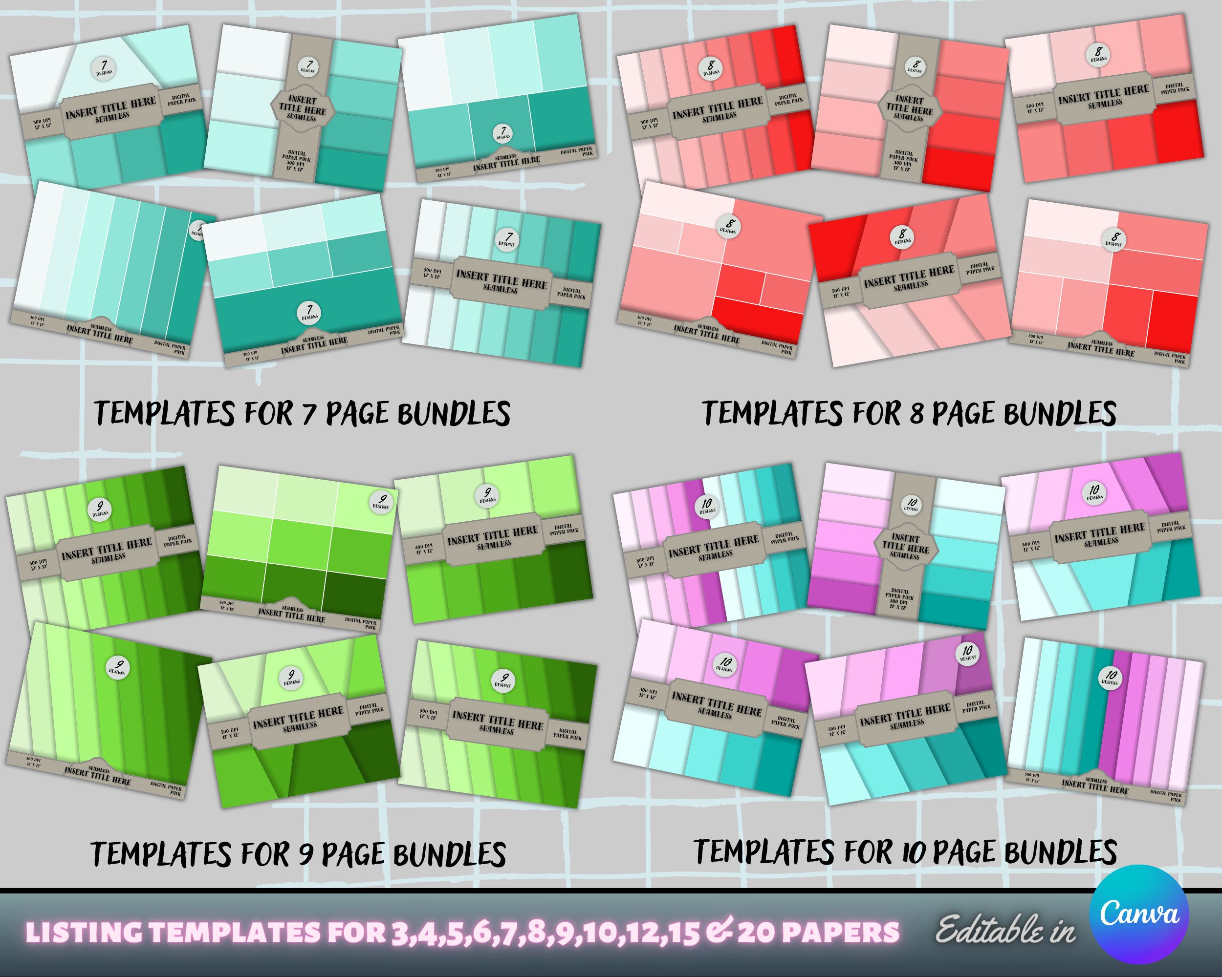 MEGA Best Digital Paper Mockup Templates for Papers in a Variety of ...