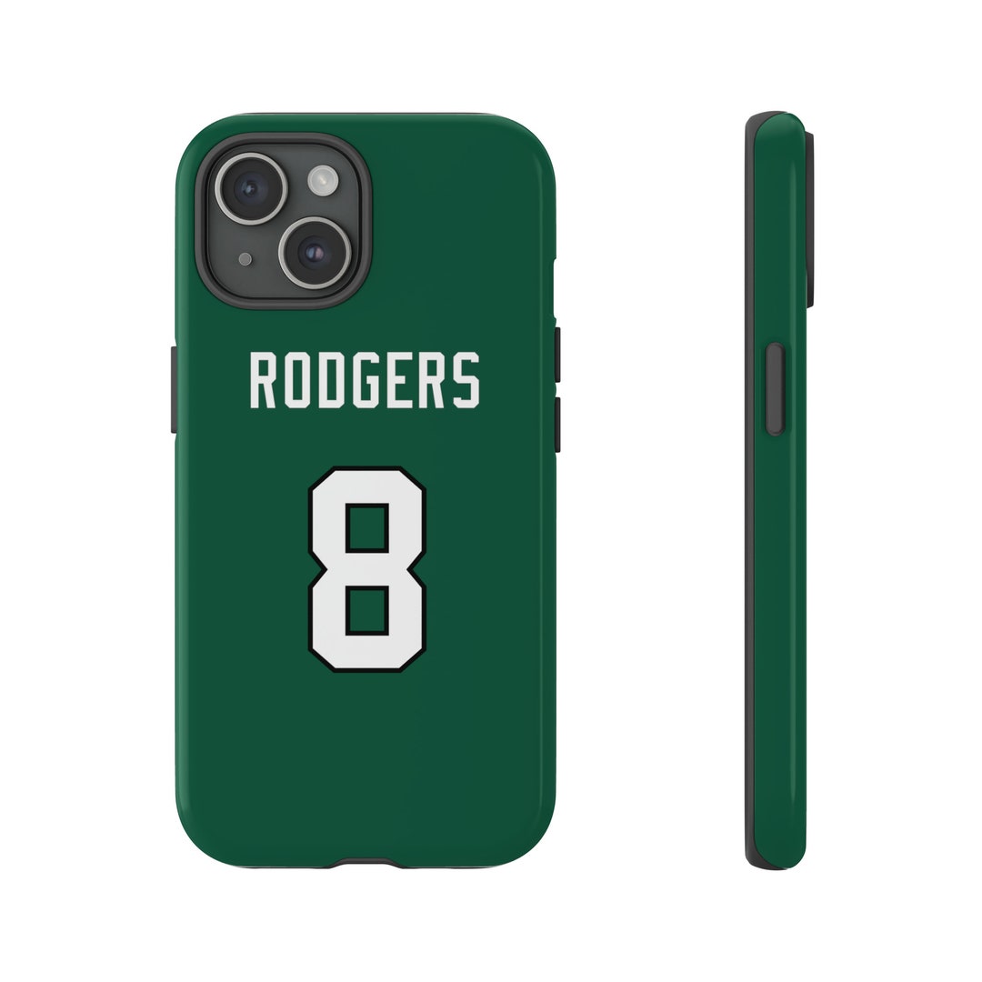 Customizable Jets Aaron Rodgers Inspired Case Jersey All Versions of ...