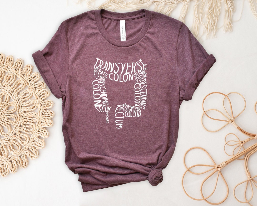 Nurse Endoscopy Shirt, Colon Anatomy T-shirt, Endo Nurse Tshirt,nurse ...