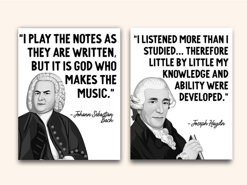 Famous Composers Printable Posters 10 Inspiration Composer - Etsy