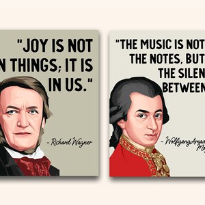 Famous Composers Printable Posters || 10 Inspiration Composer Quote ...