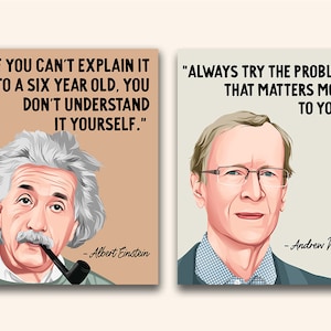 Famous Mathematicians Printable Posters || 10 Inspiration Math Quote ...
