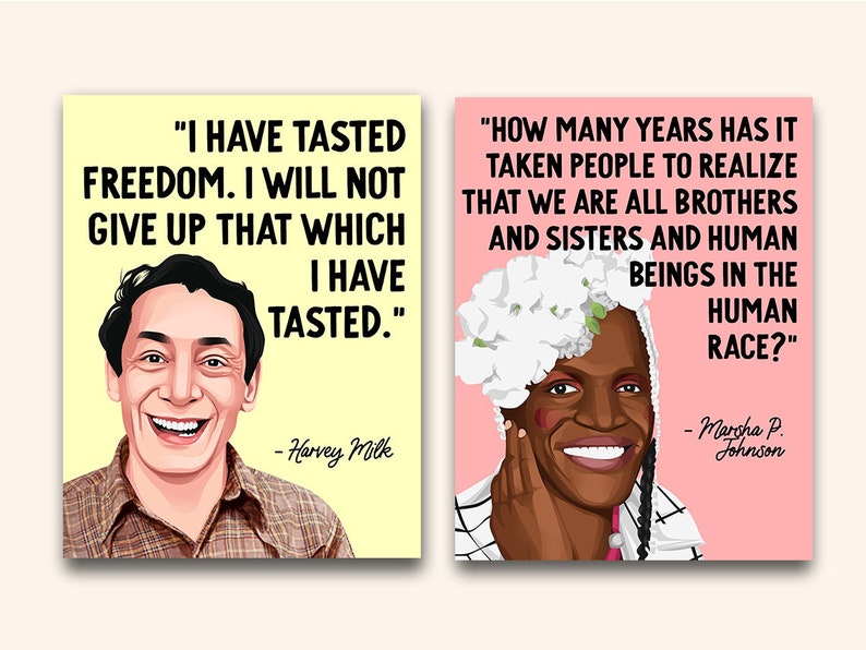 LGBTQ Quotes Printable Posters 10 LGBT Posters for - Etsy
