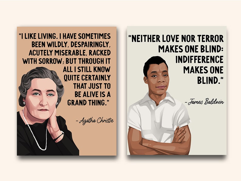 Famous Authors Printable Posters || 10 Inspiration Author Quote Posters ...