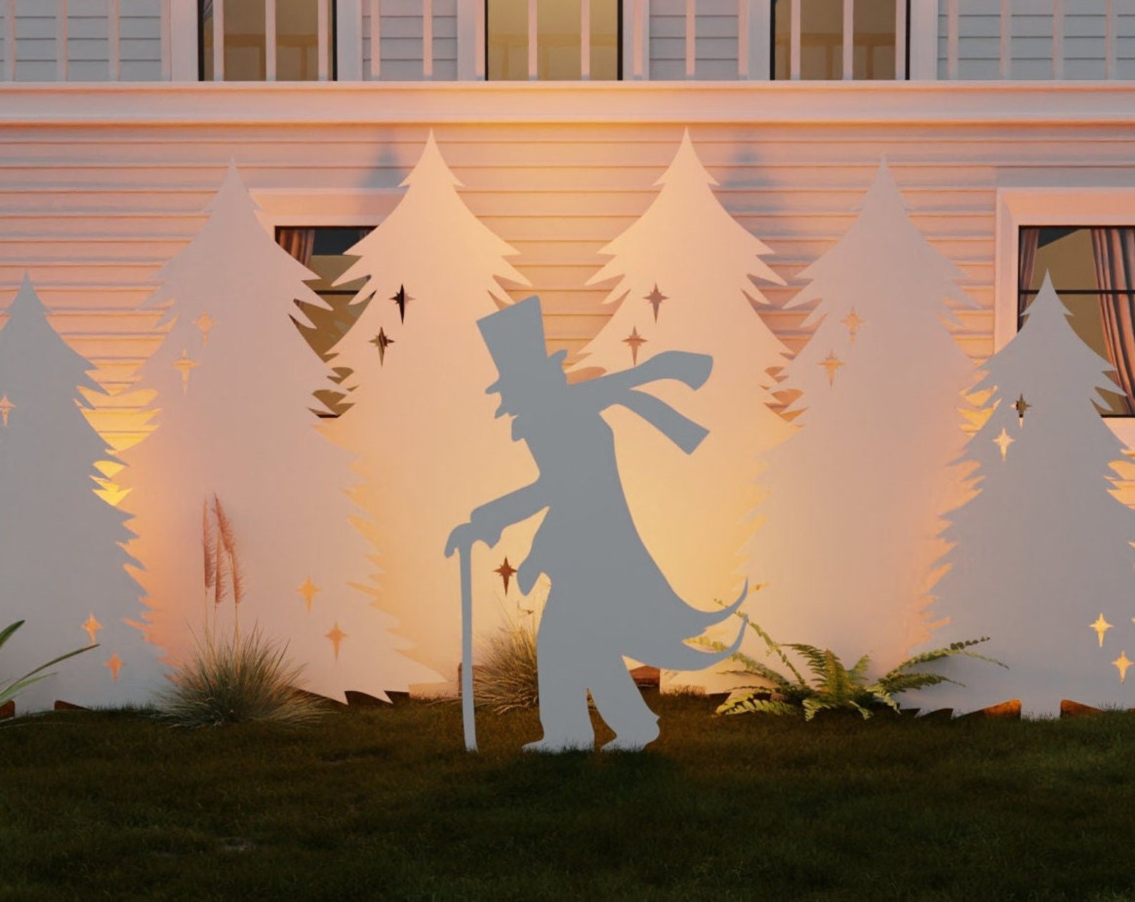 Christmas Carol Scrooge Template Printable || Trace and Cut Christmas ...