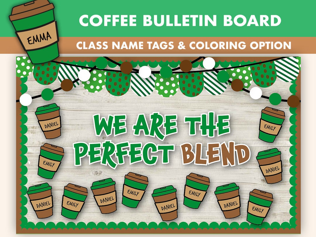 Coffee Bulletin Board Kit Coffee Bulletin Boards (Instant Download) - Etsy
