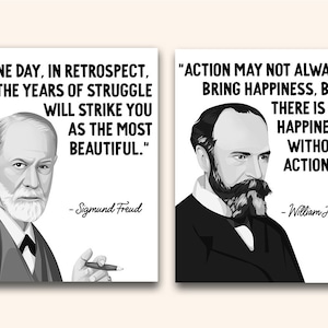 Famous Psychologists Printable Posters || 10 Iconic Psychologists Quote ...